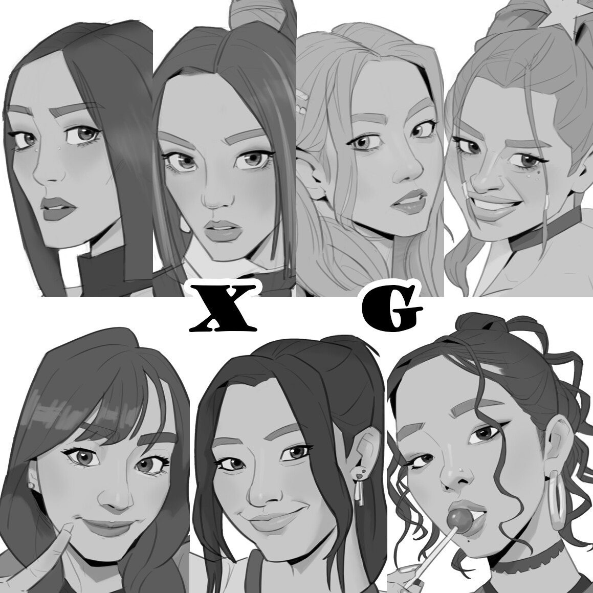 ArtStation - Headshot practice 头像练习-XG