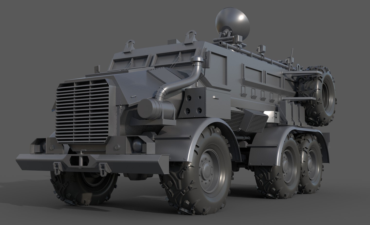 ArtStation - Military truck Casspir Mk6 - WIP
