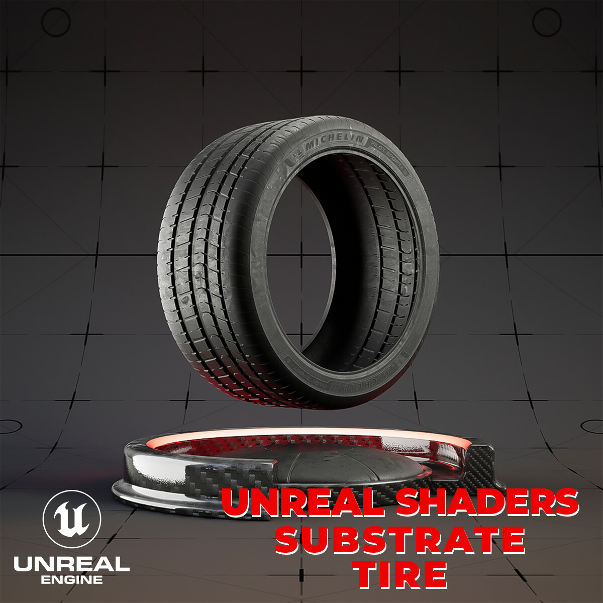 ArtStation - How to create realistic Tire Material in Unreal Engine | Substrate Materials Tutorial