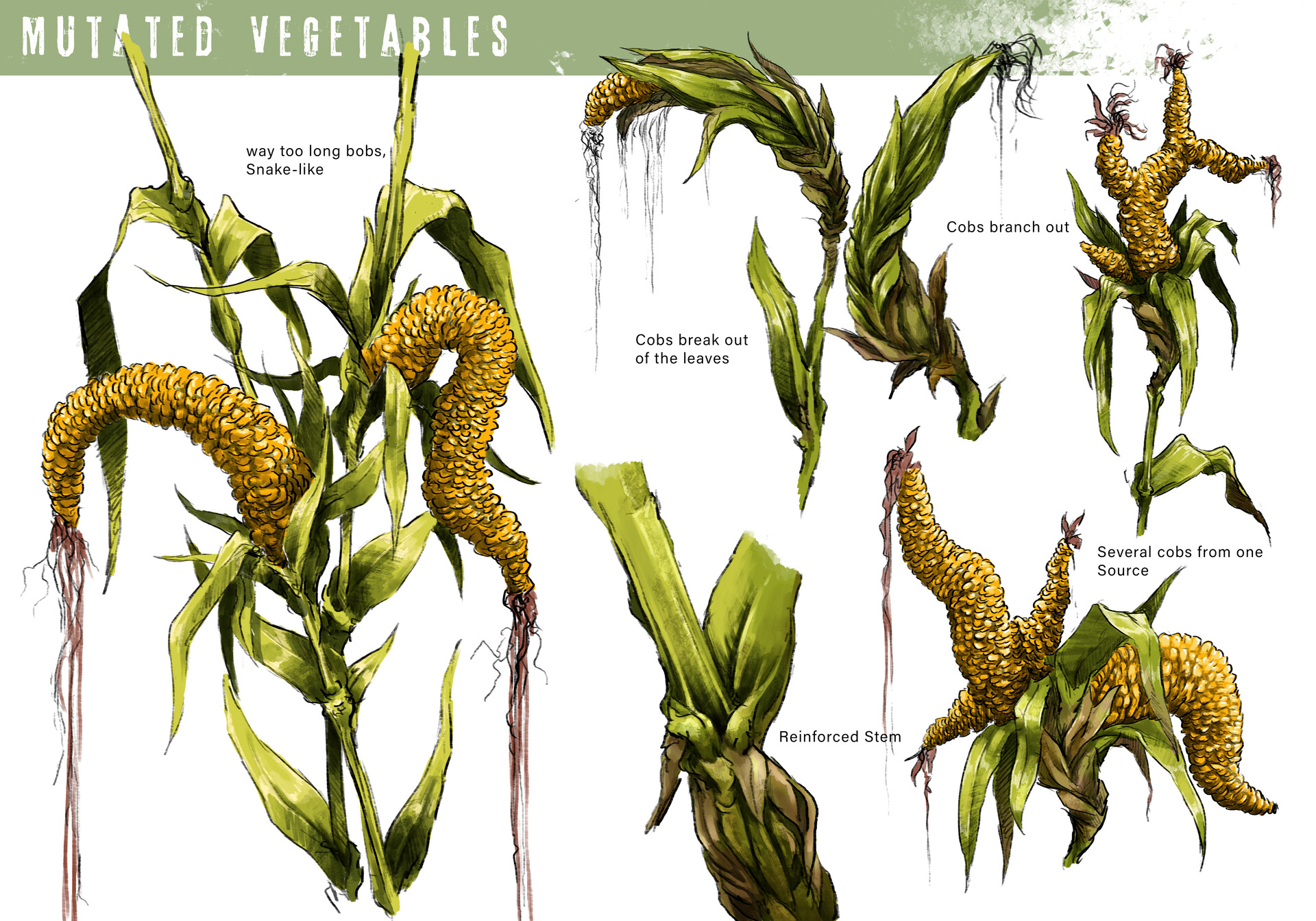 ArtStation - Mutated Vegetables - Explorations