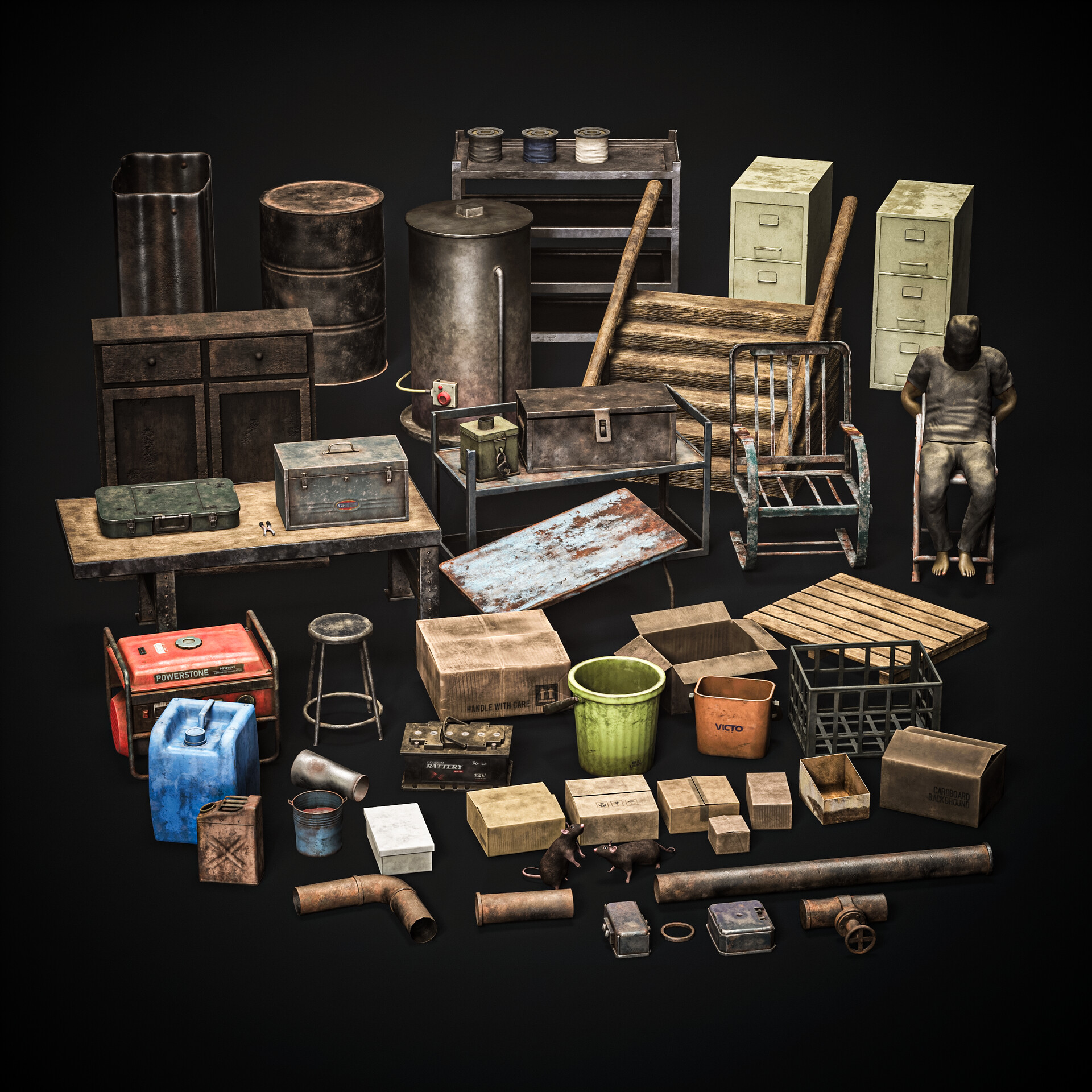 ArtStation - Prisoner Basement Props