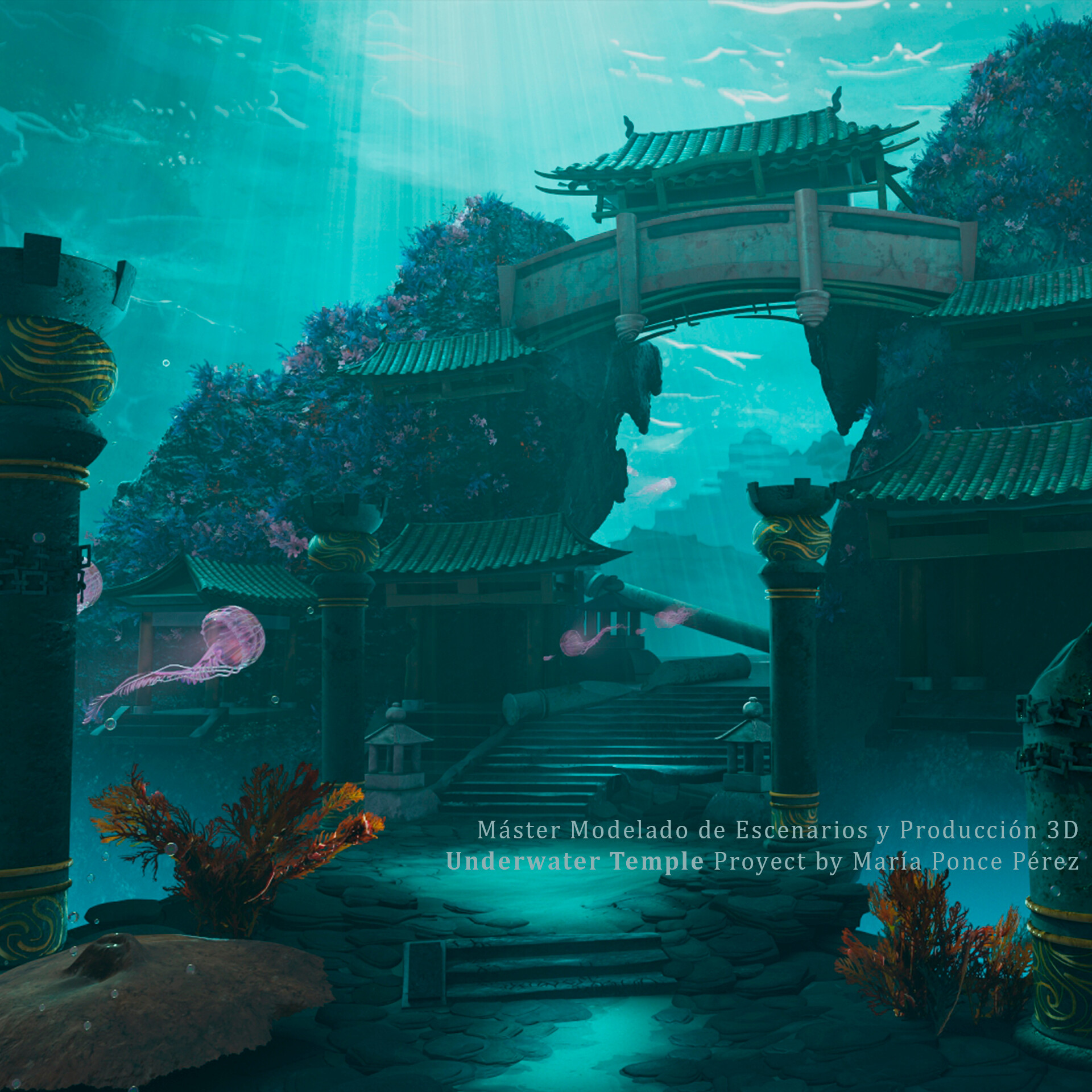 ArtStation - Underwater Temple