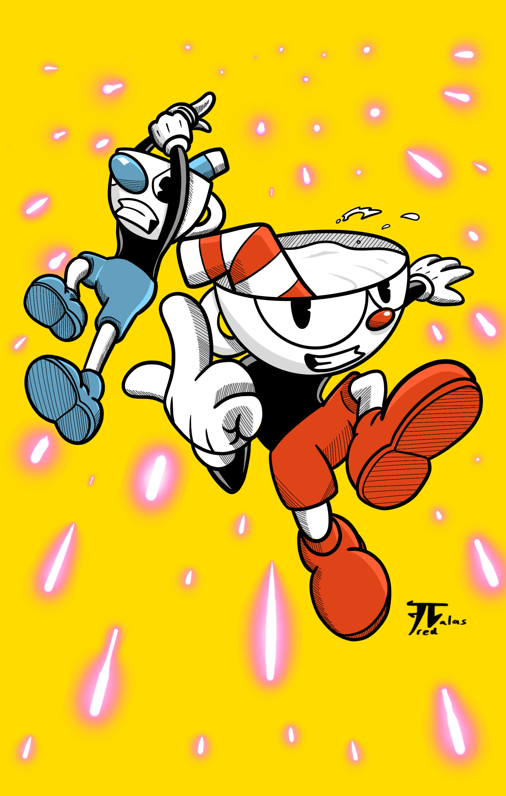 ArtStation - Cuphead and Mugman (Cuphead)