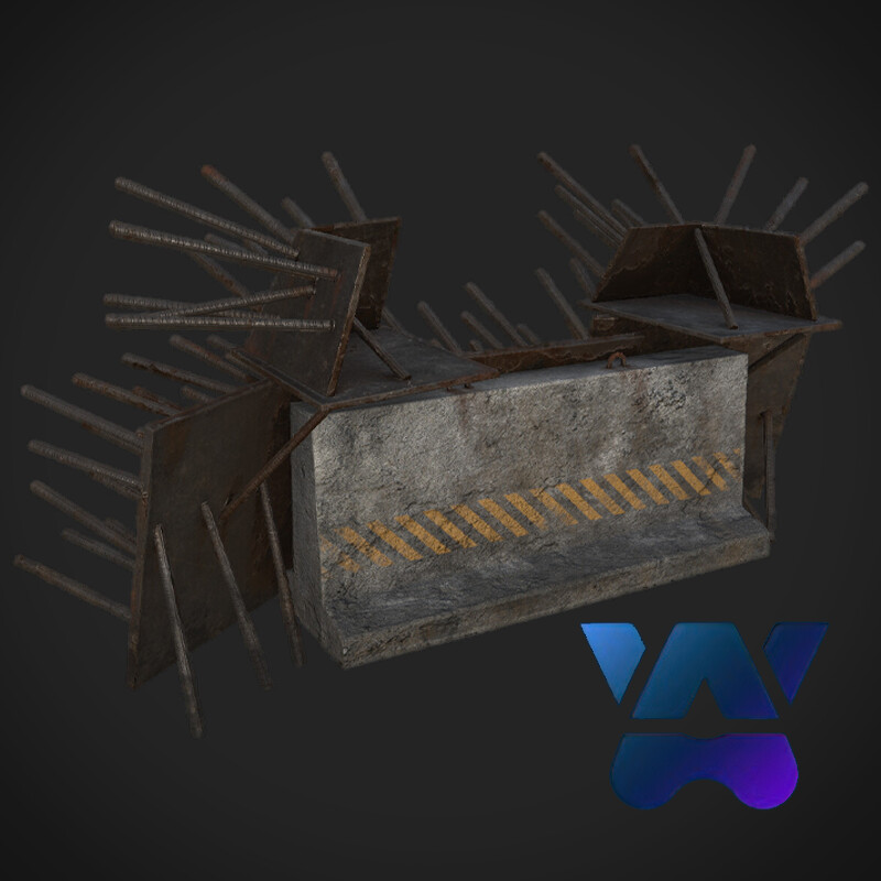 ArtStation - Concrete spiked covers