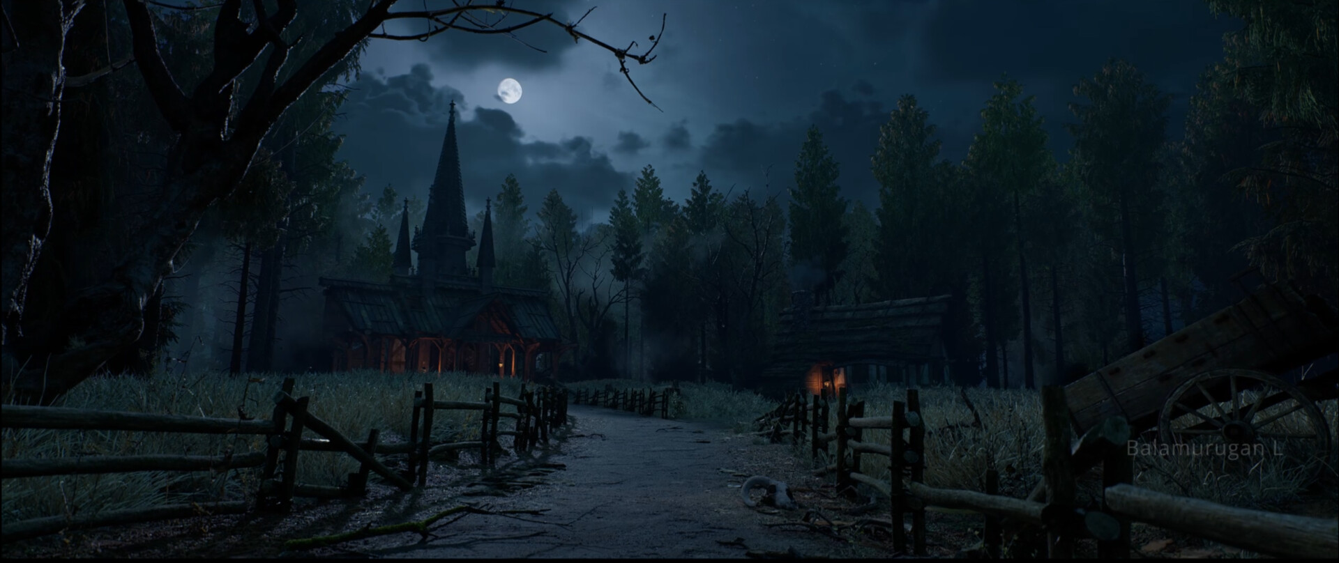ArtStation - Mystery night scene in Unreal Engine 5.3