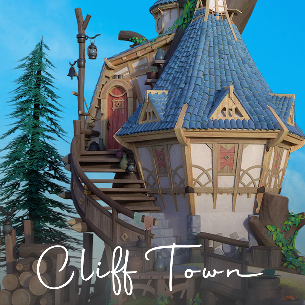 ArtStation - Town Cliff