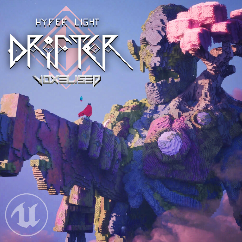 ArtStation - Hyper Light Drifter inspired Voxel diorama (fan adaptation)
