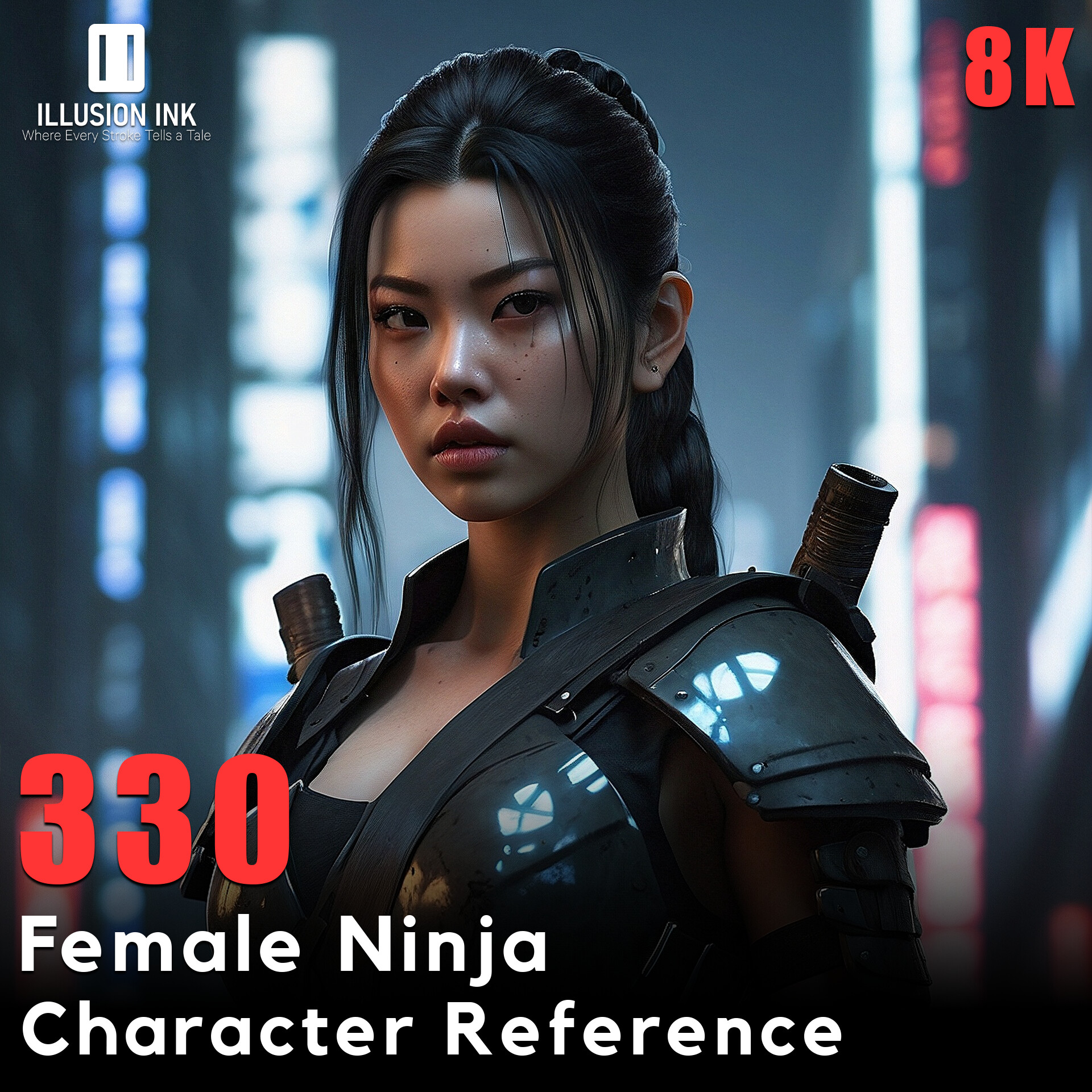ArtStation - 330 Female Ninja Characters Reference Photos - Different ...
