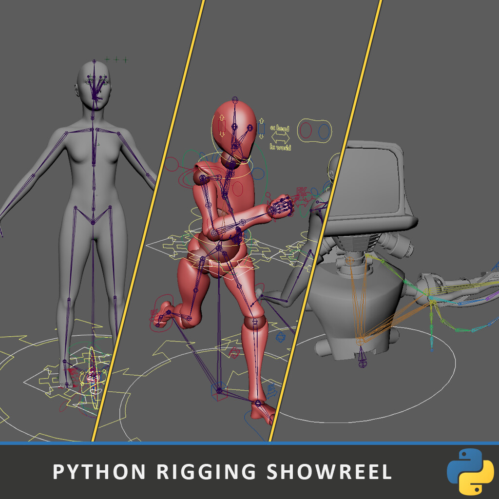 ArtStation - Python Rigging Showreel