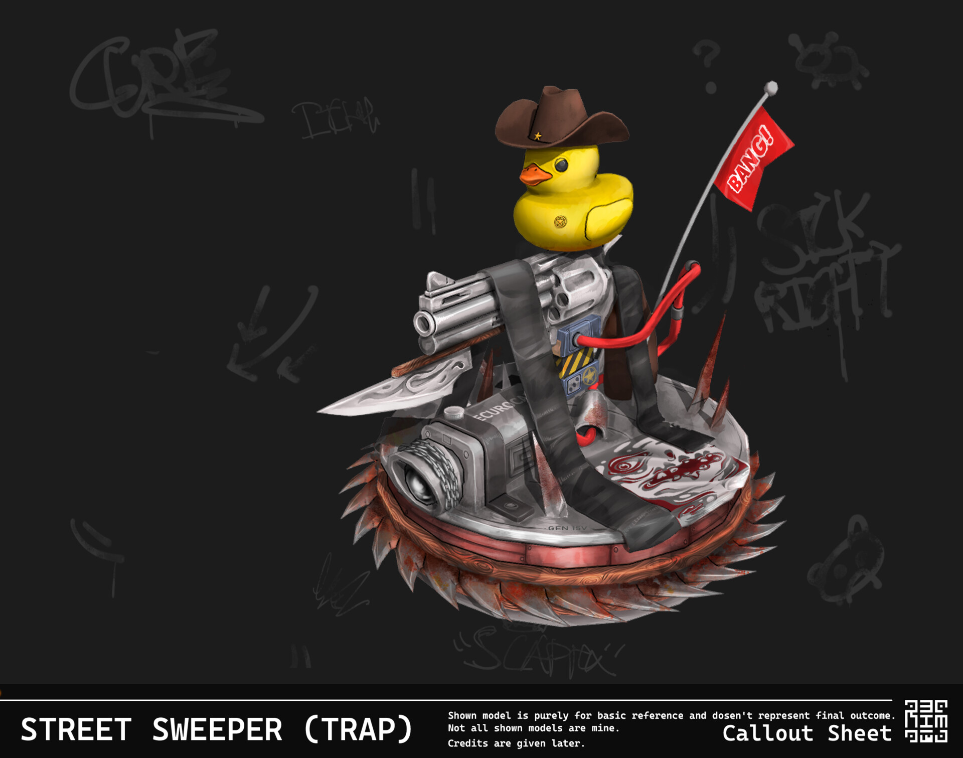 ArtStation - Street Sweeper (RC Gun) - Trap Concept