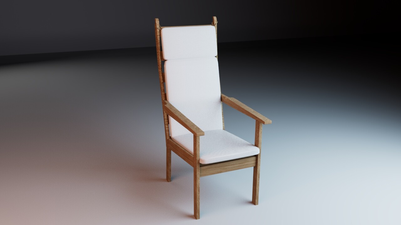 ArtStation - Hard Surface Modeling Project 1- Chair