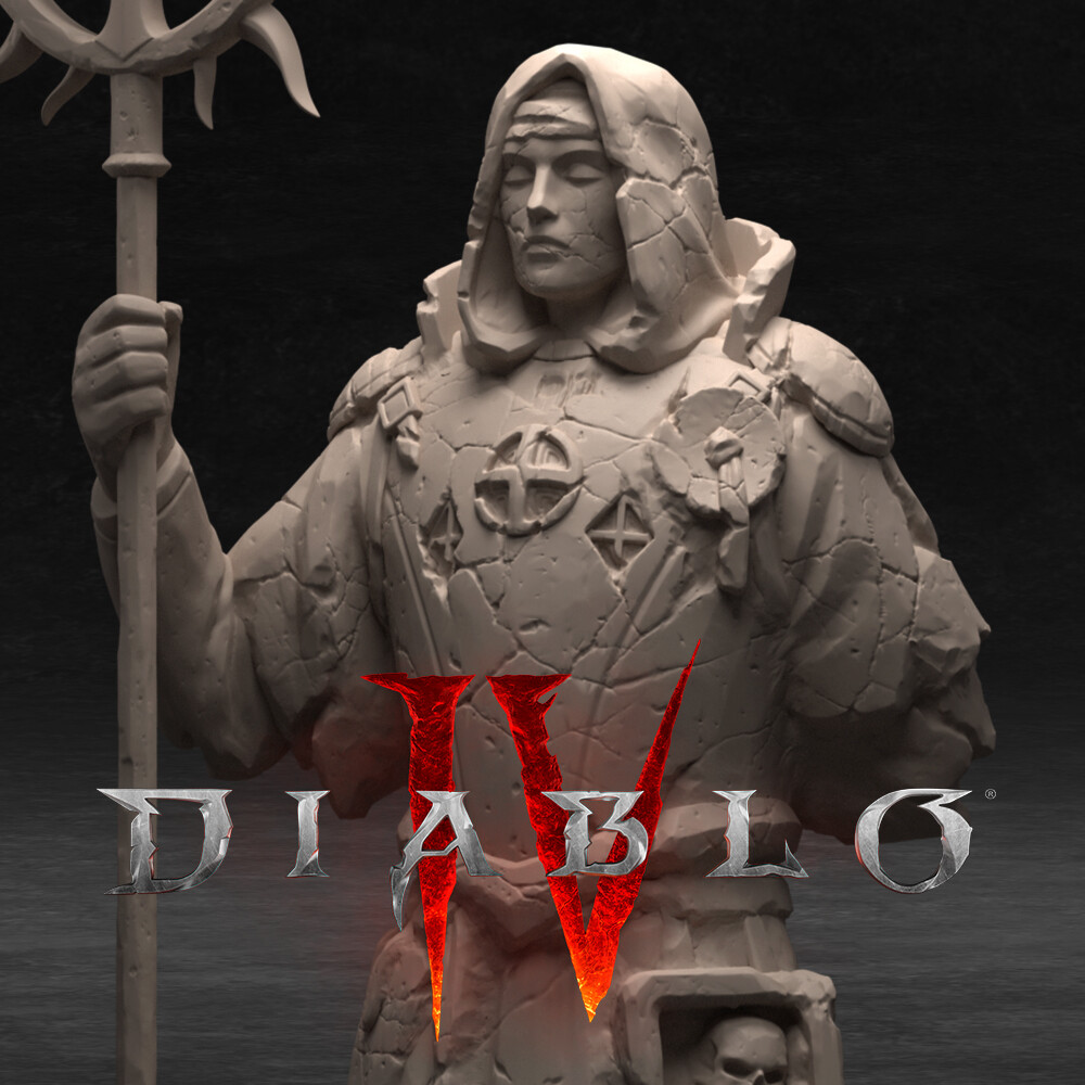 ArtStation - Diablo IV - Cathedral of Light Statue