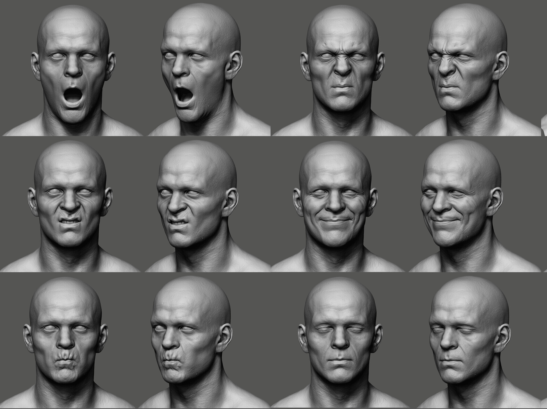 ArtStation - Facial Blendshapes