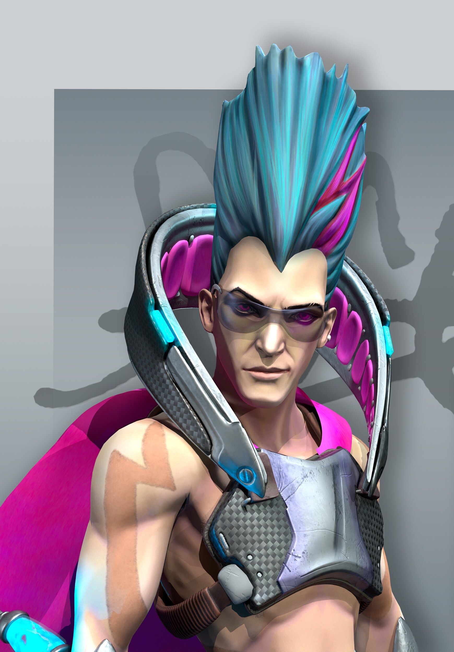 ArtStation - Super Dude (game ready, rigged character)