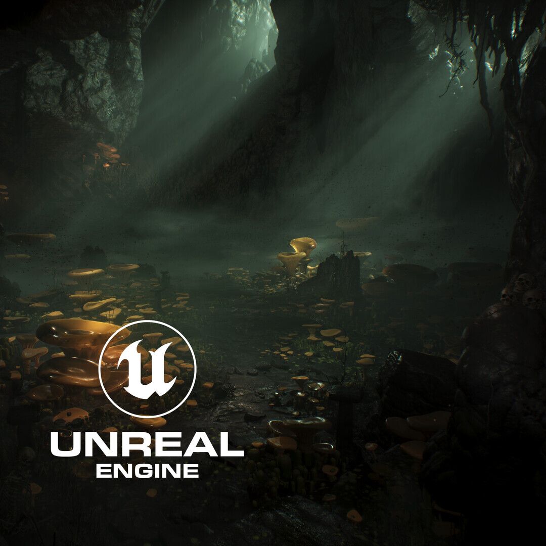 ArtStation - UE5 Lumen - Deep Elder Caves - Relight