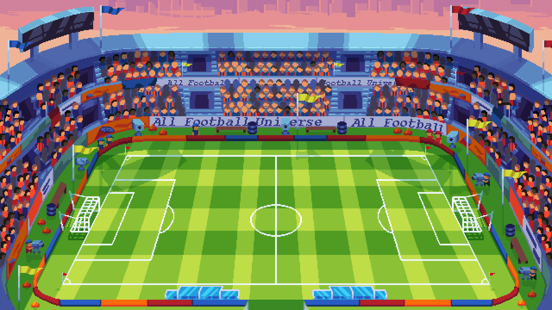 ArtStation - Pixel Art - Football Stadium