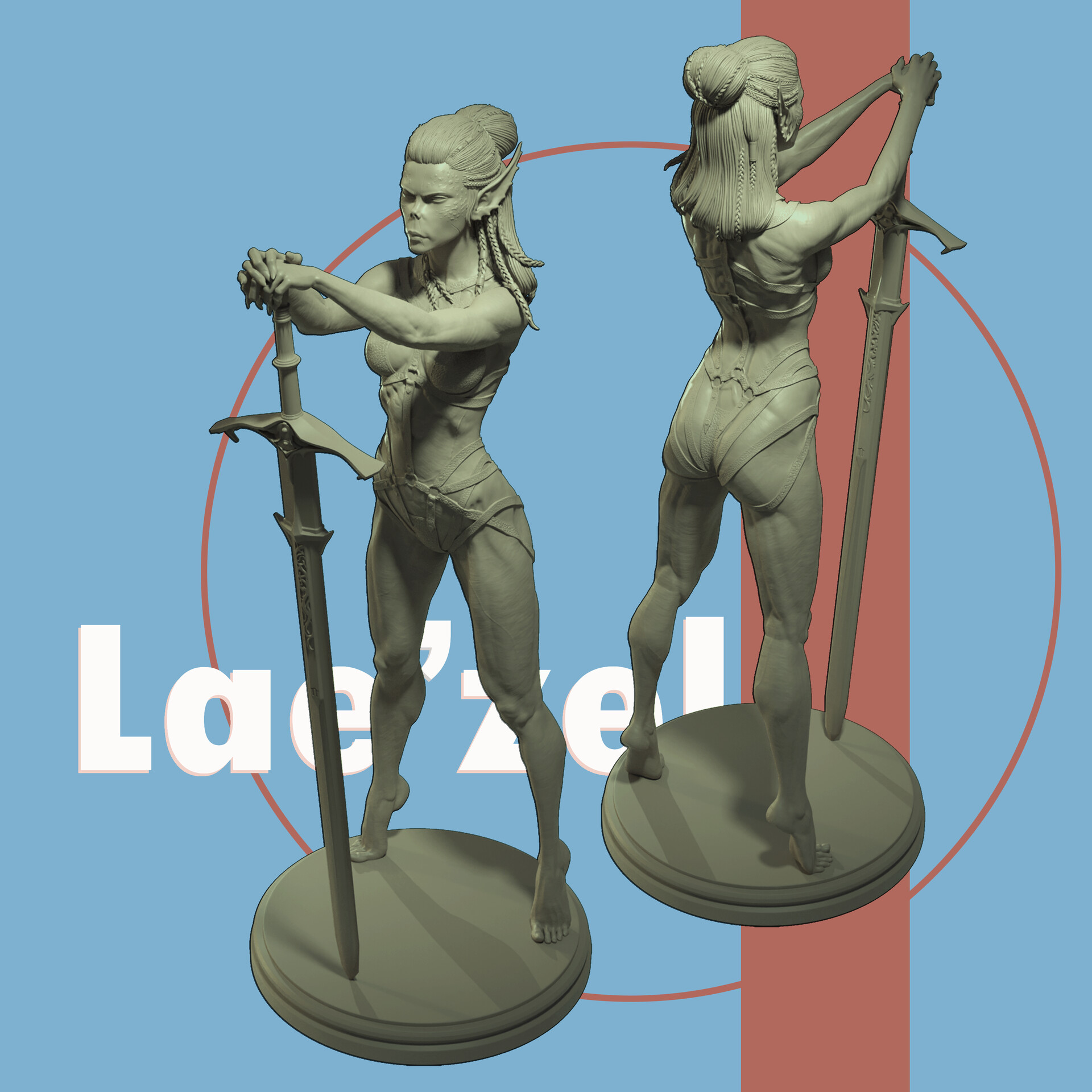 ArtStation - Lae'zel from Baldur's Gate 3 fan art