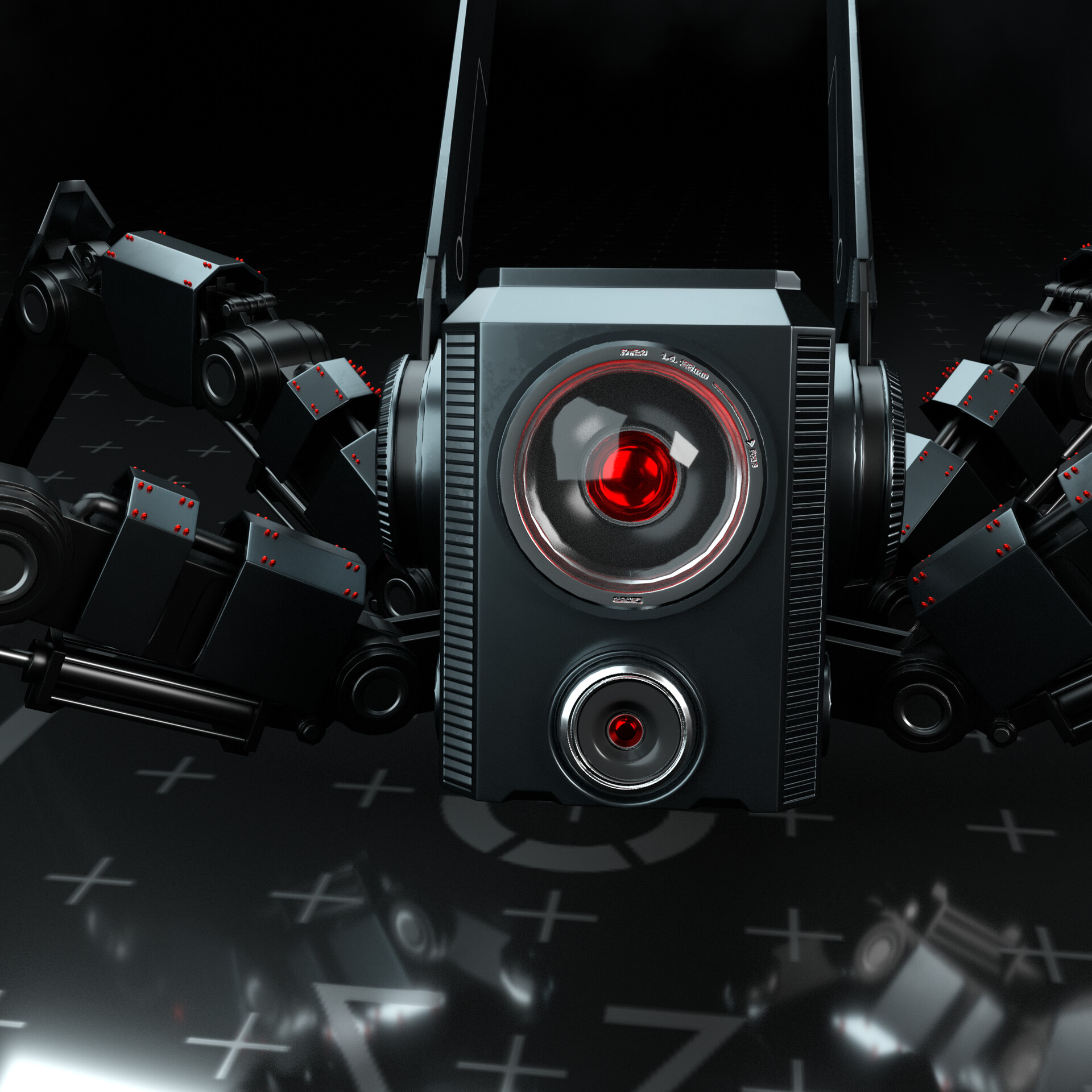 ArtStation - Robot scout - Spider RS v1.1 (Game-ready 3d model)