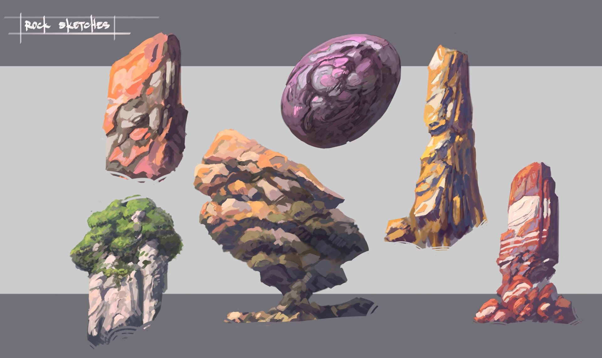 ArtStation - Rock Sketches