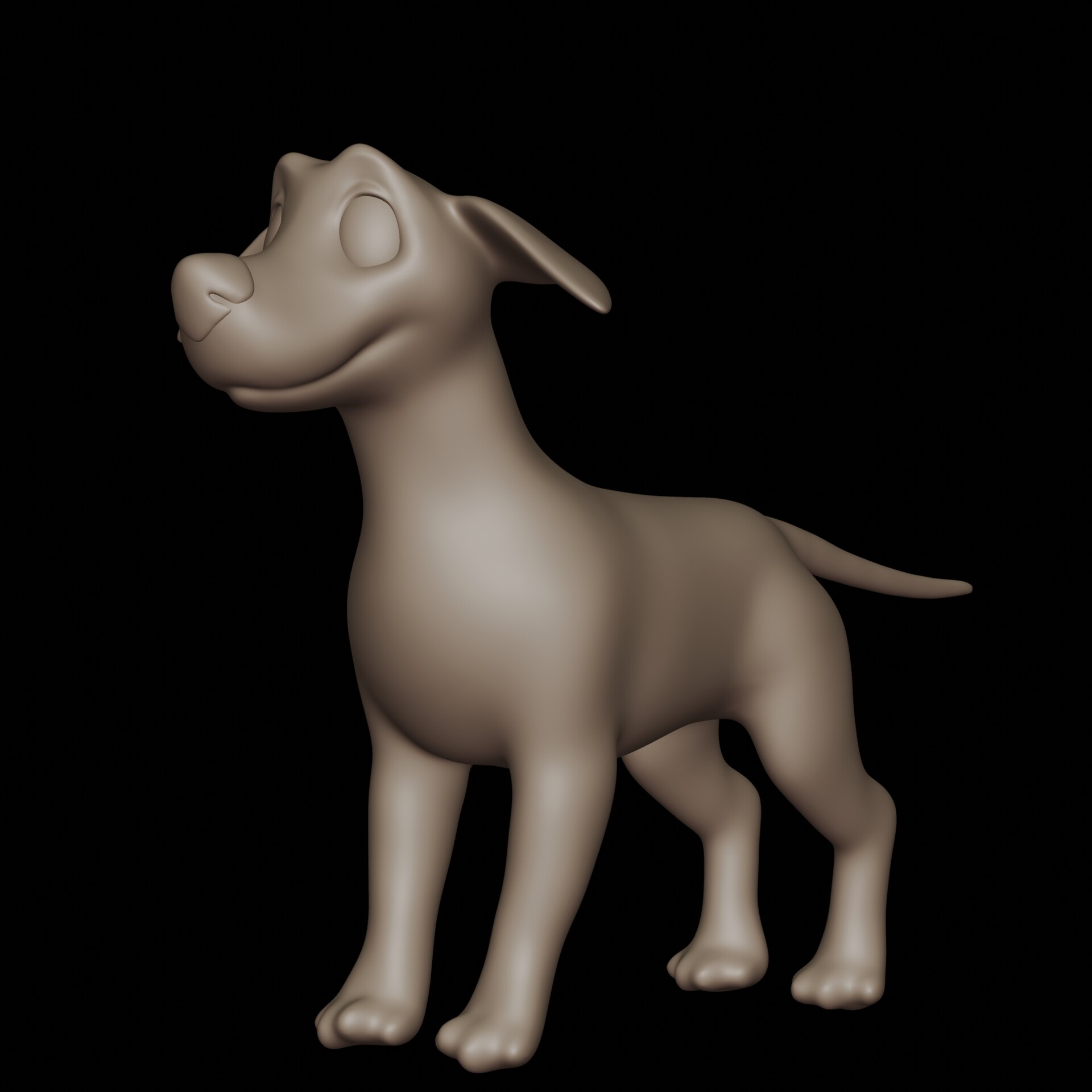 ArtStation - Dog Digital Sculpture