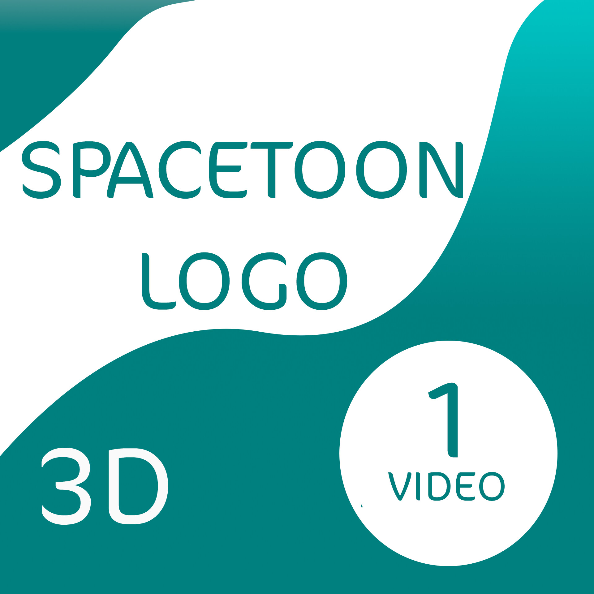 ArtStation - Spacetoon logo 3D
