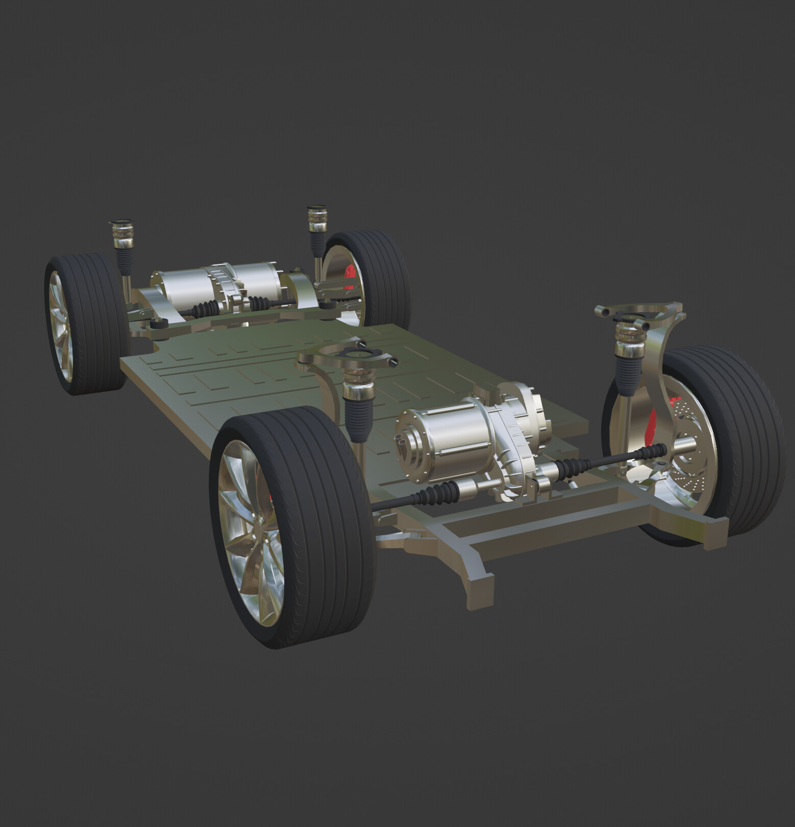 ArtStation - Tesla X Chassis AR Model