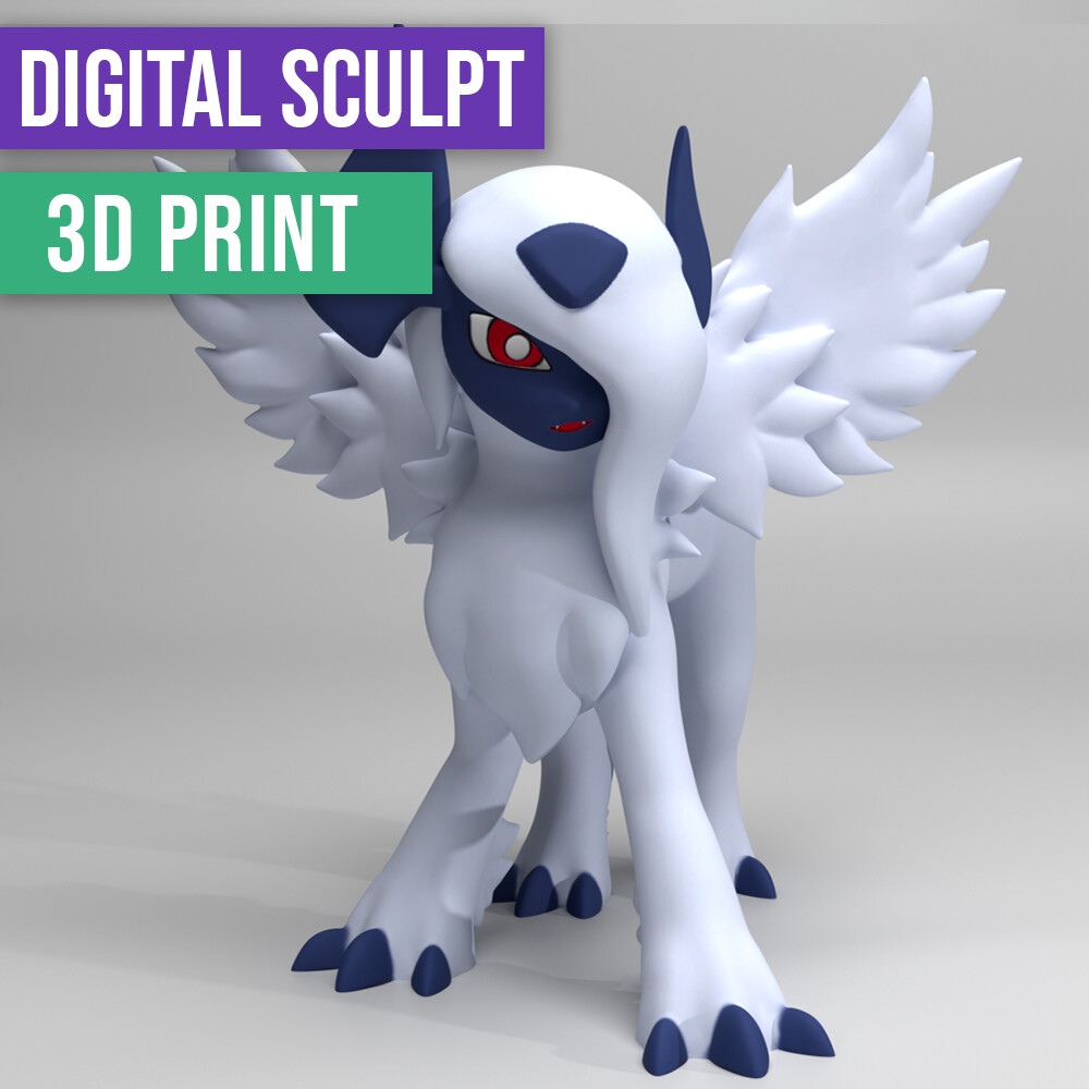 ArtStation - Pokémon Mega Absol (WIP)