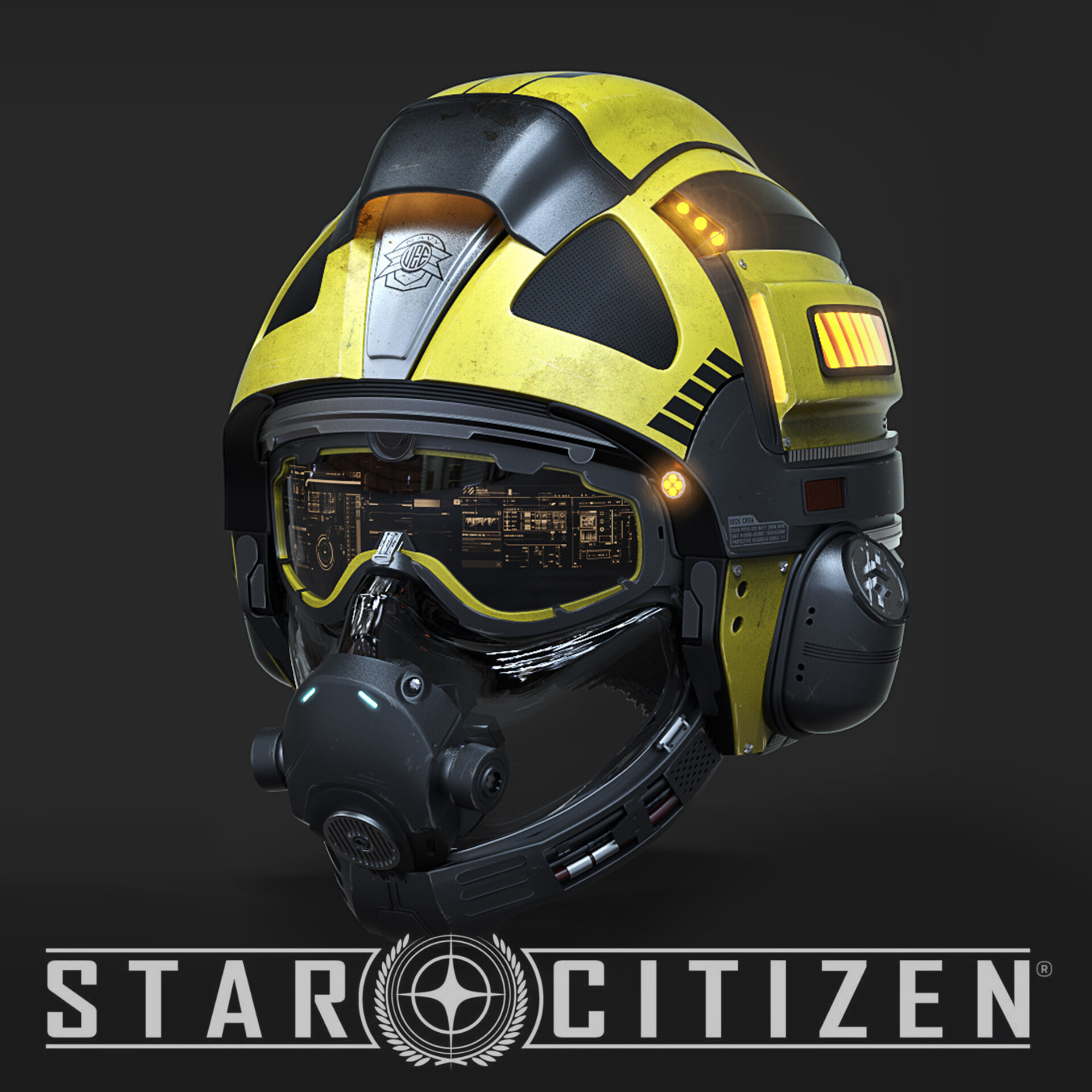 ArtStation - UEE Navy Deckcrew Helmet Concept