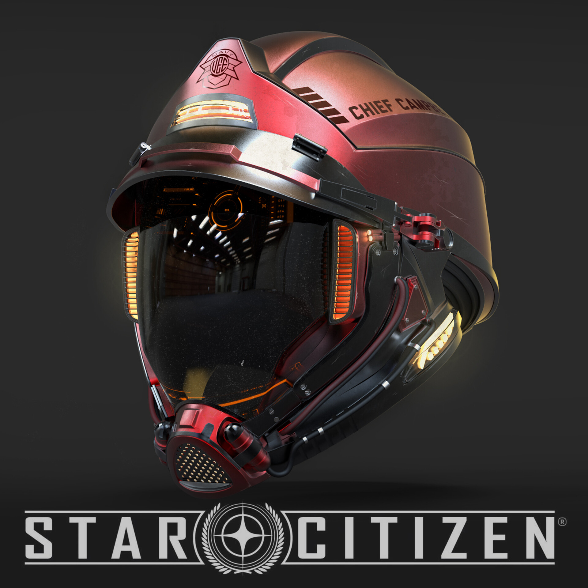 ArtStation - UEE Navy Fireman Helmet Concept