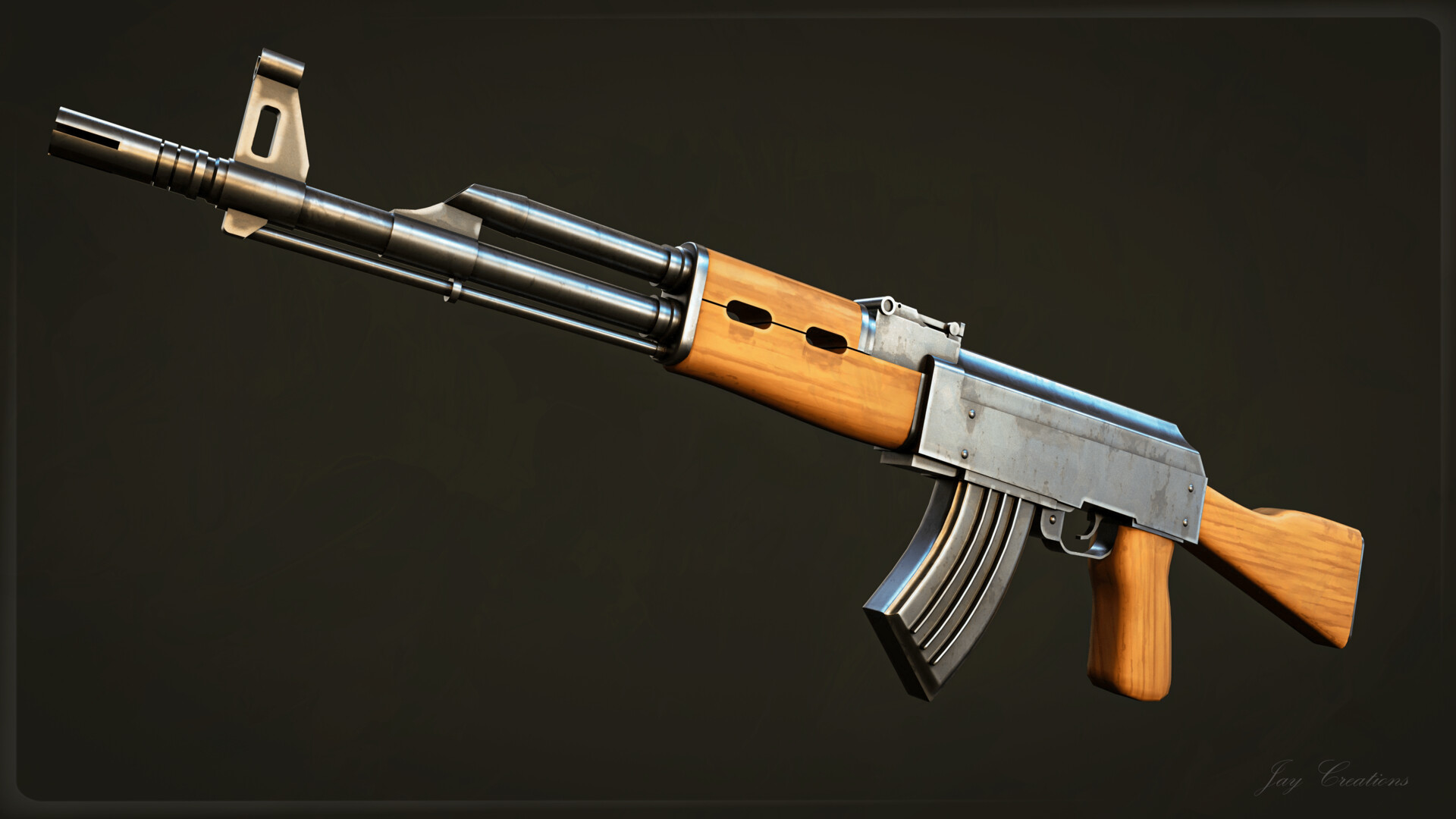 ArtStation - Stylized AK47