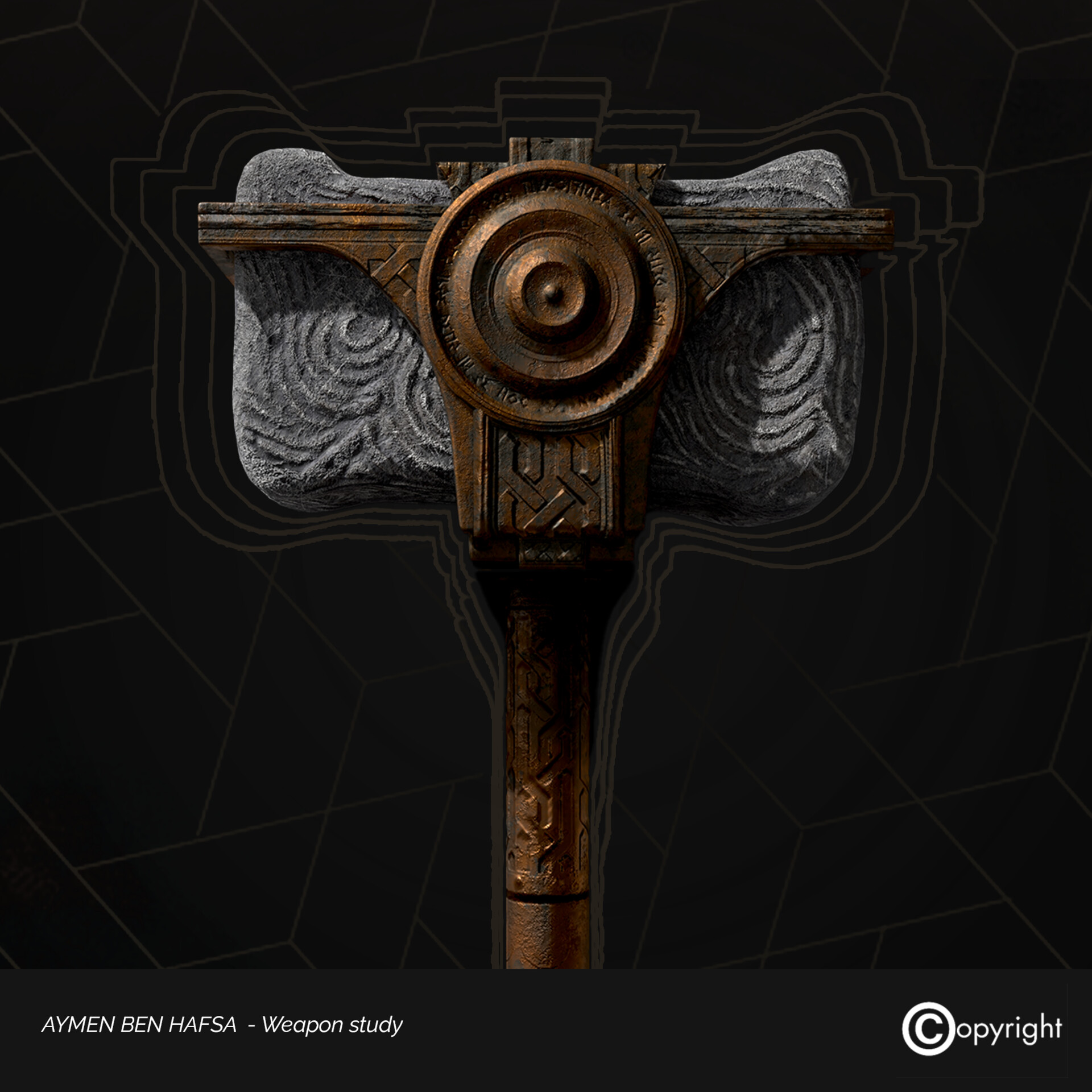 ArtStation - Weapon Study - Scosglen Diablo 4