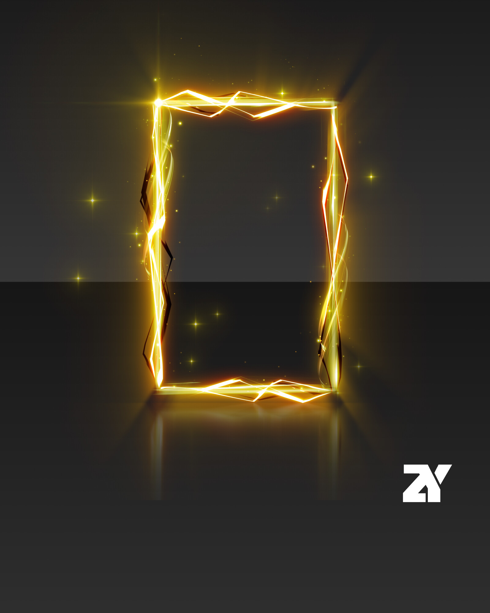 ArtStation - Card Light Effect-Gold Advanced