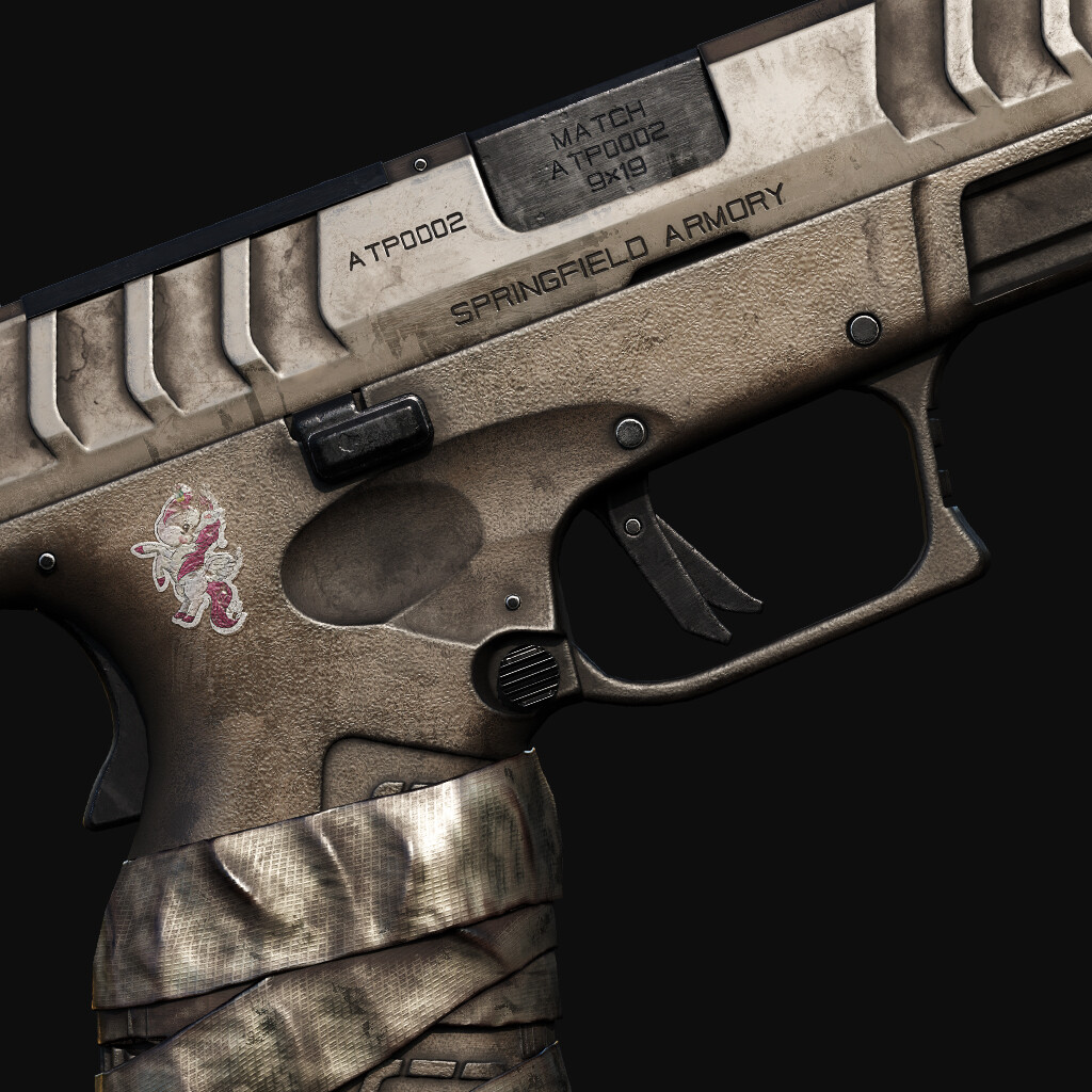 ArtStation - Post-apocalyptic Gun - game asset