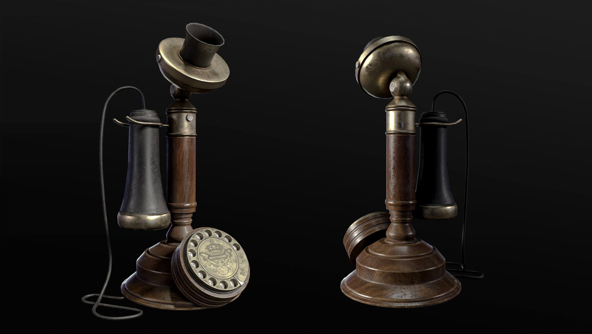 ArtStation - Old style telephone