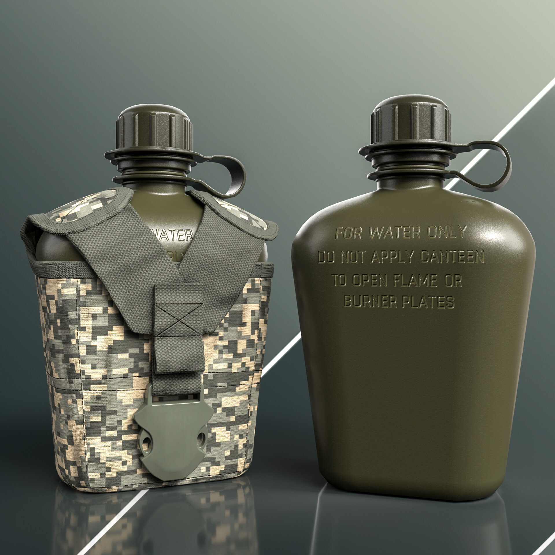 ArtStation - Military/Tactical Portable Bottle Pouch