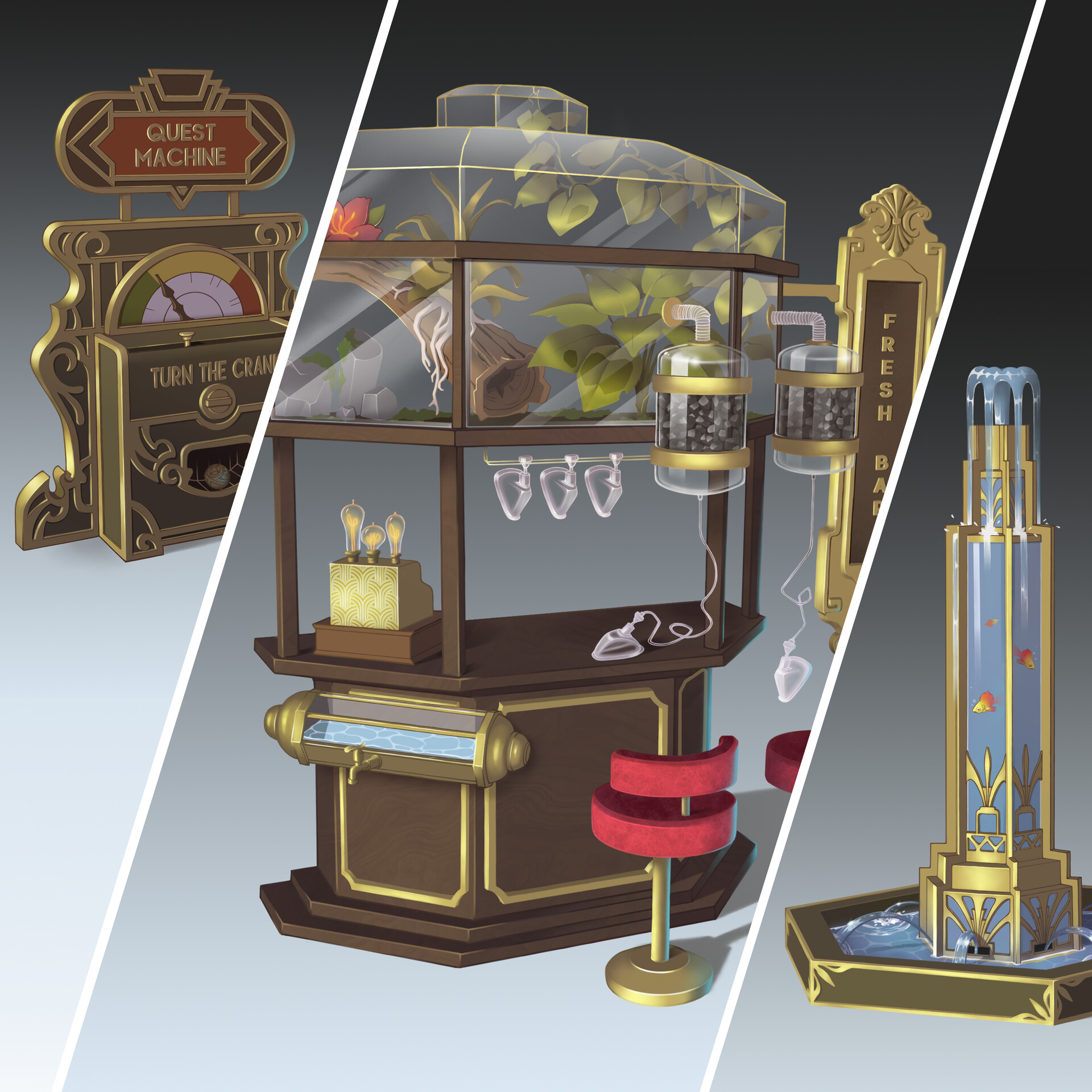 ArtStation - The City of Gold: Props