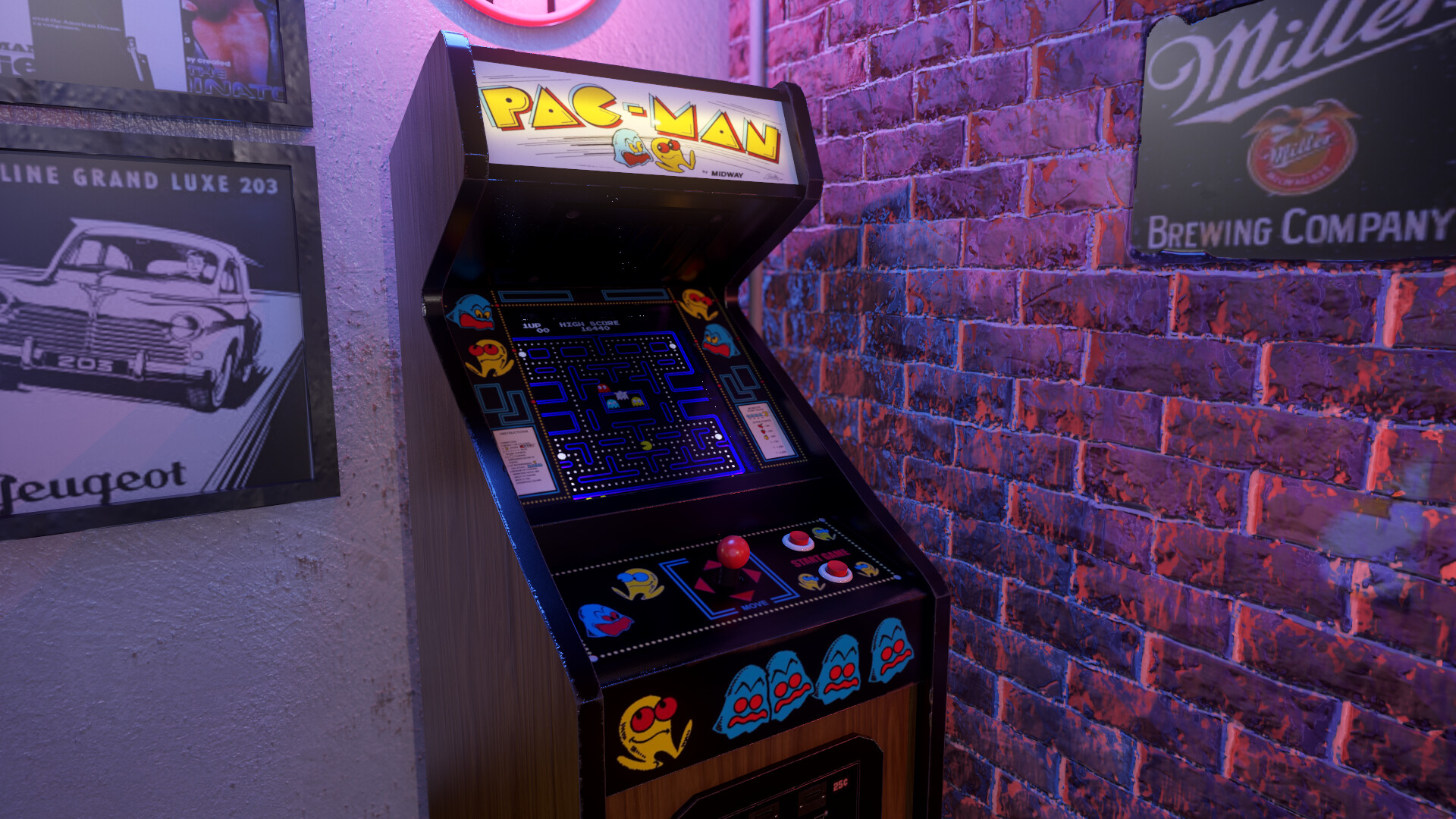 ArtStation - Pac-man Arcade machine