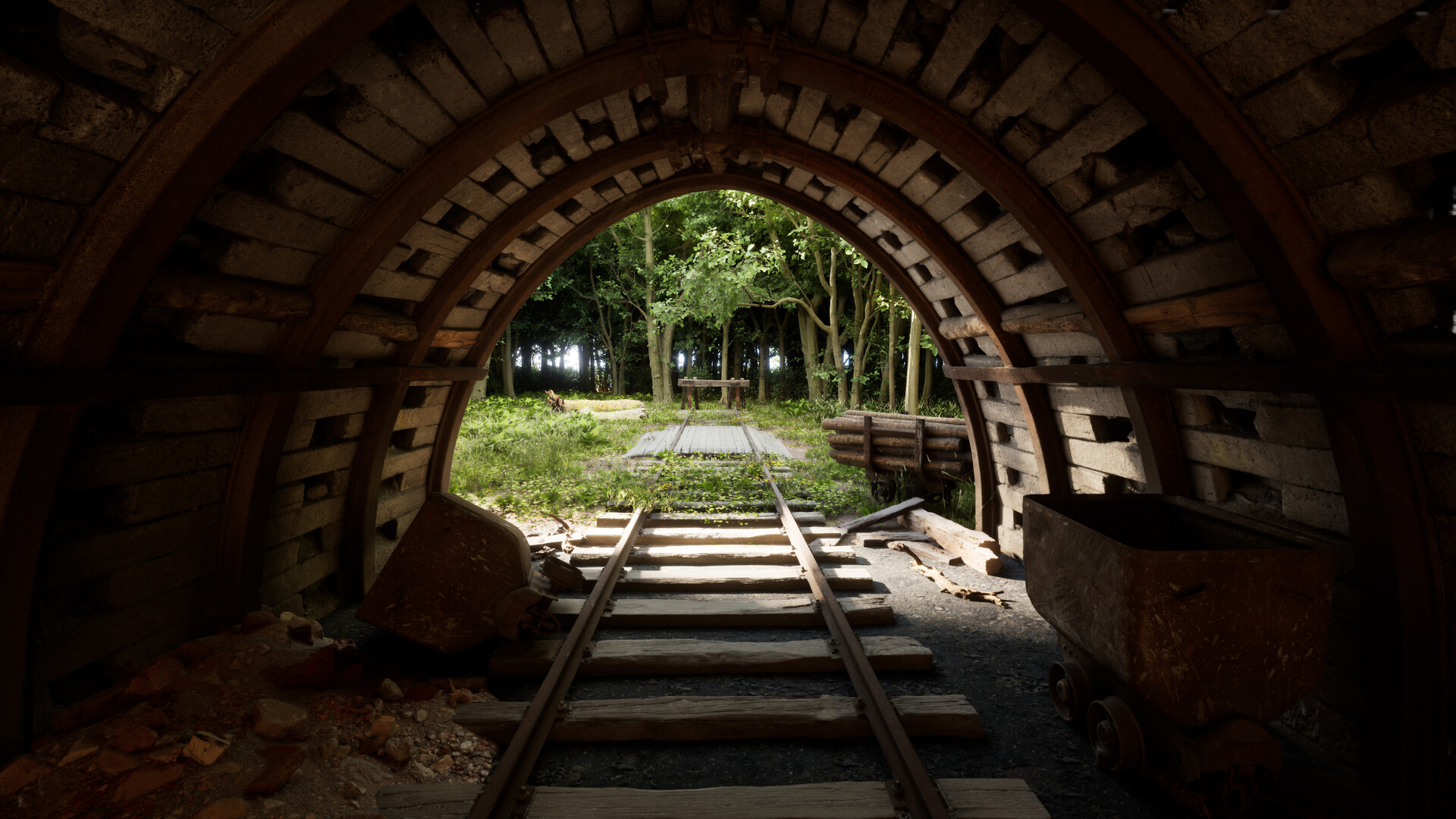 ArtStation - Forest with Mining Tunnel - Unreal Engine 5