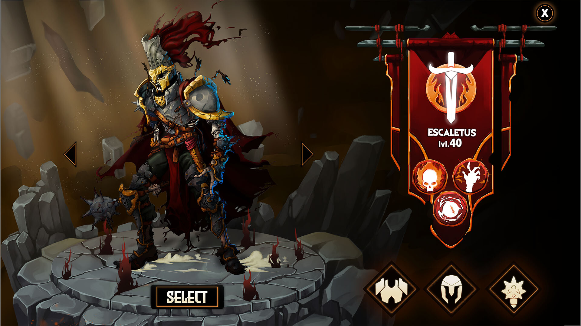 ArtStation - Evil Hero_ Character Selection Screen_ Animation