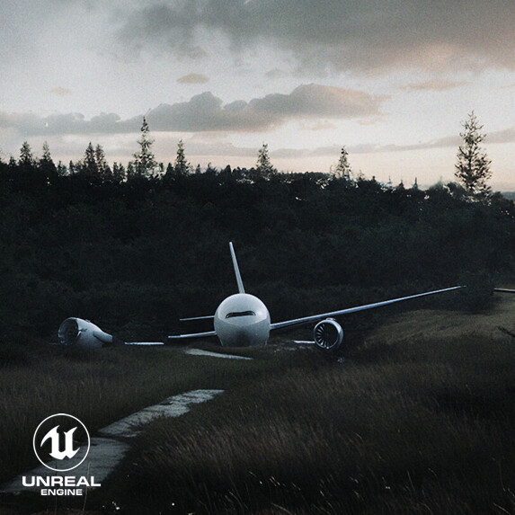 ArtStation - Crashed Plane Environment | Unreal Engine 5.3