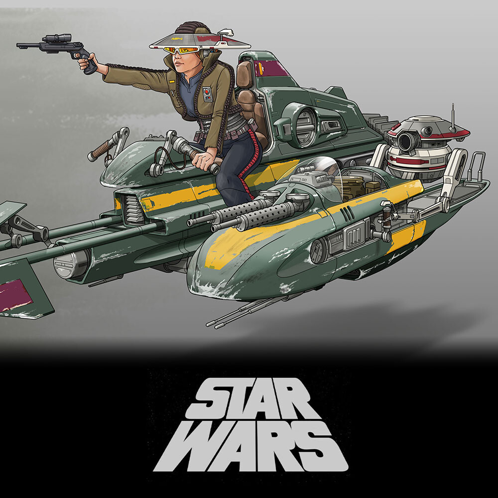 ArtStation - Star Wars Speeder Bike Concept 4