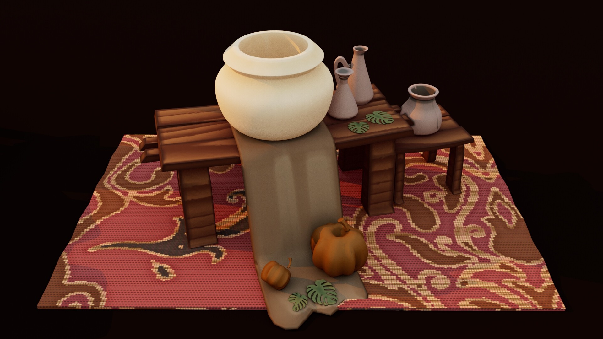 ArtStation - Stylized Game Props inspired by golden tide