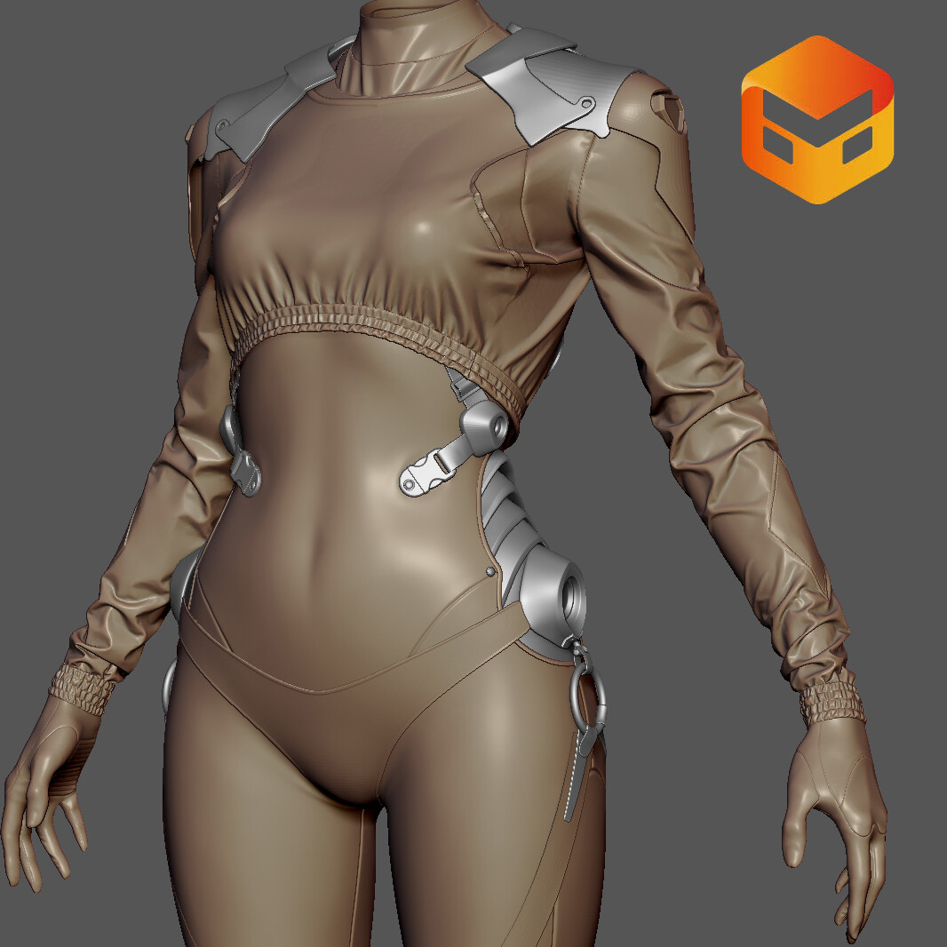 ArtStation - Sci-Fi Pilot Suit (Model)