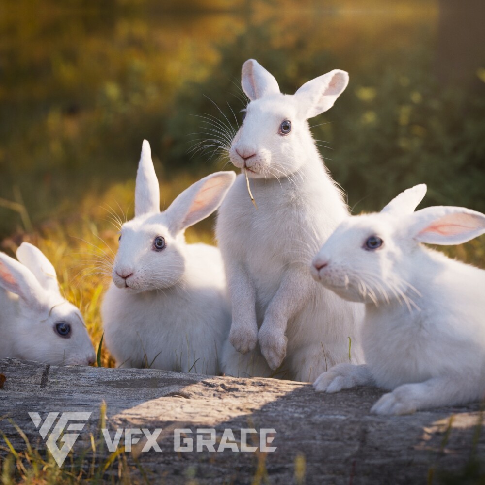 ArtStation - White Rabbit Animated - MAYA Character Asset