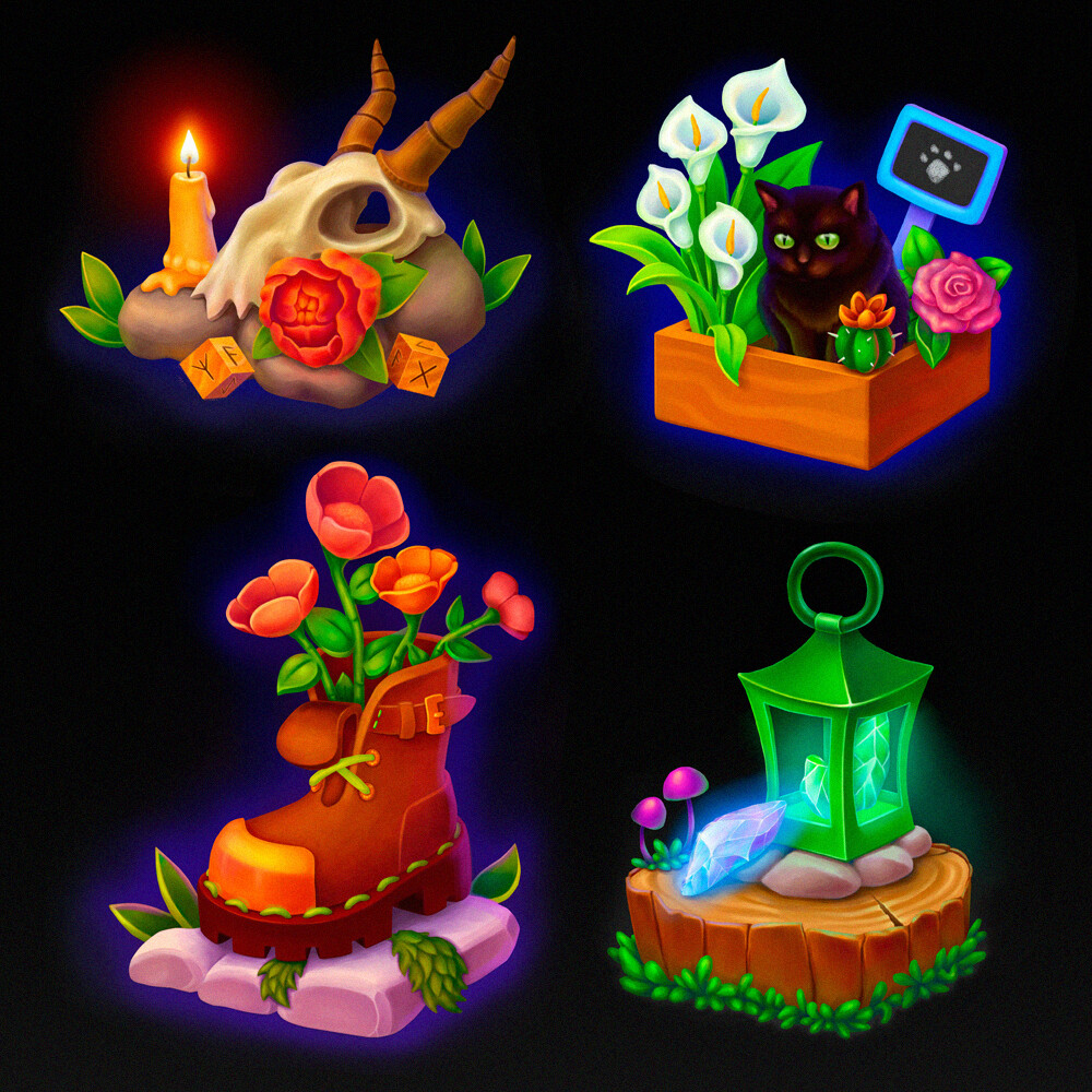 ArtStation - Game Icons and Material Studies