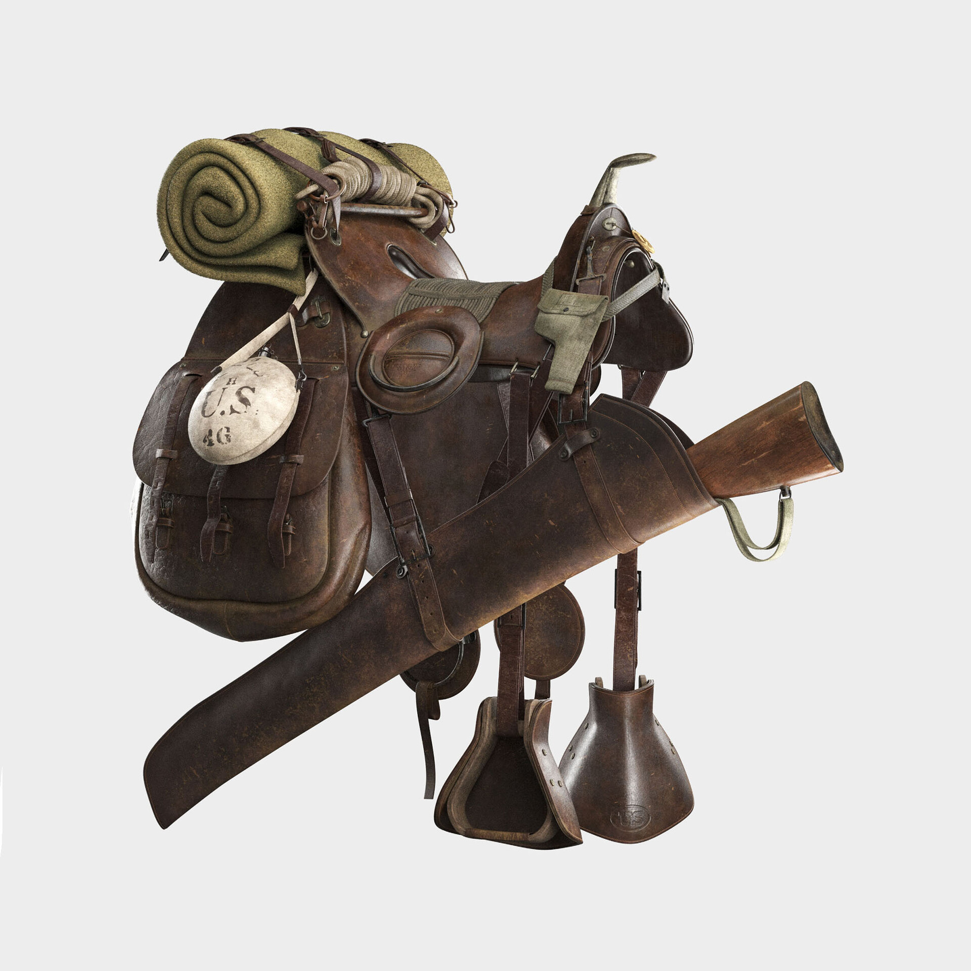 ArtStation - WW1 Saddle
