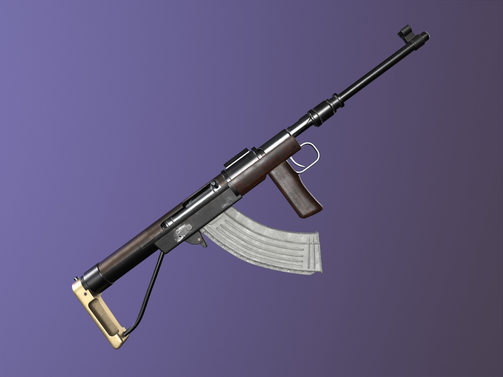 ArtStation - Korovin machine gun 1946