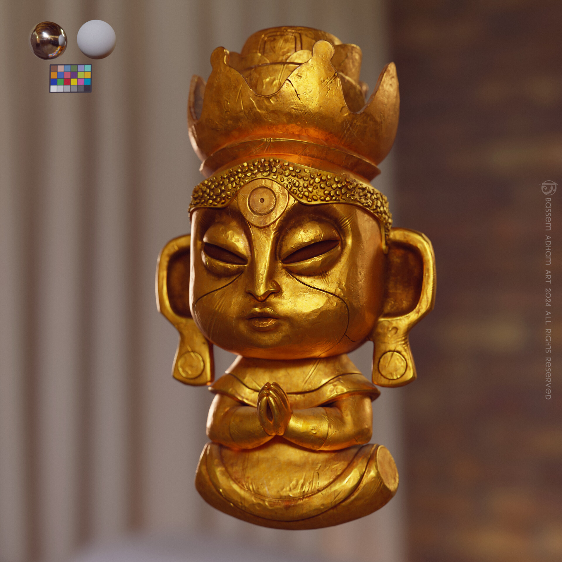 ArtStation - YUTAKÂ (the Golden statue)