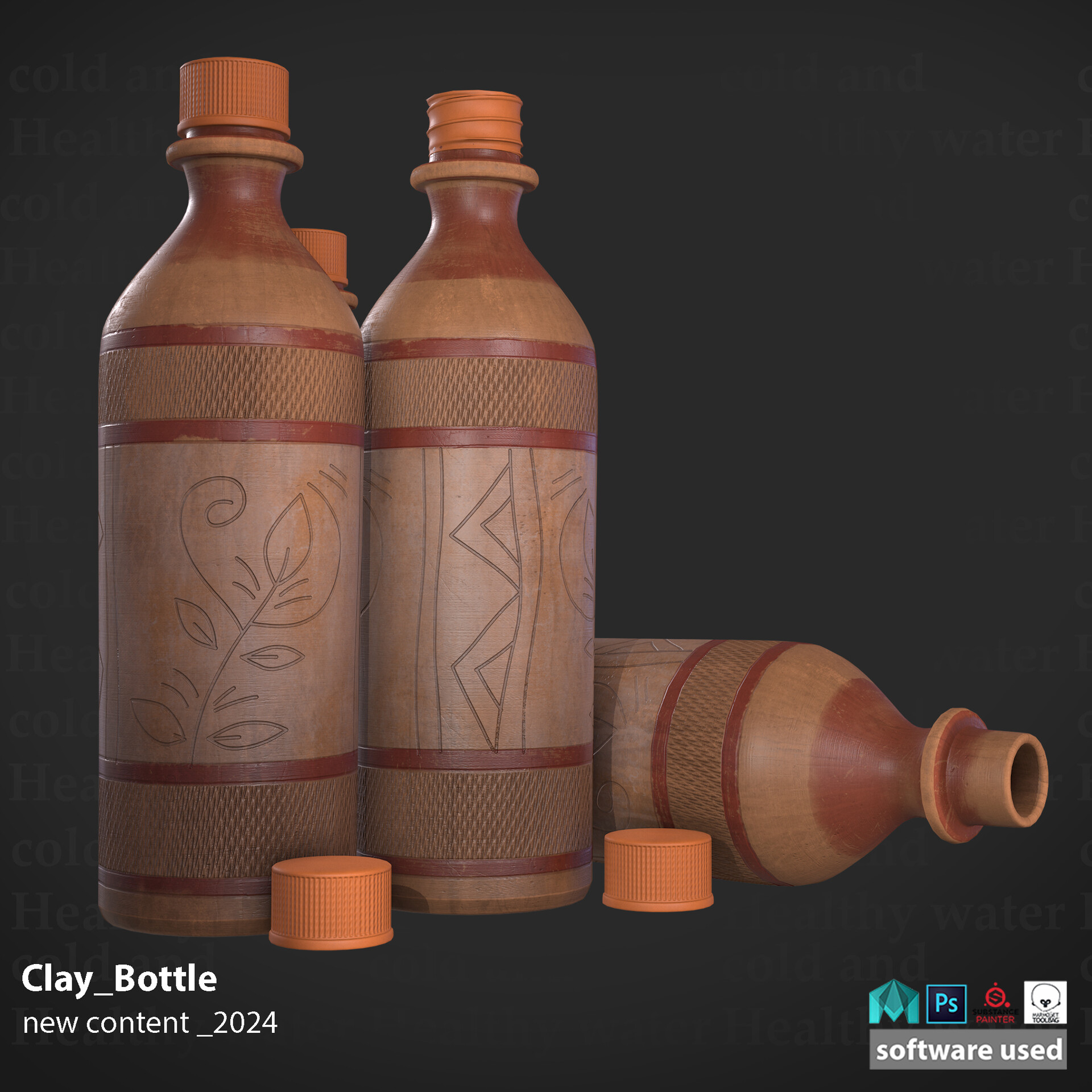 ArtStation - Clay_Bottle