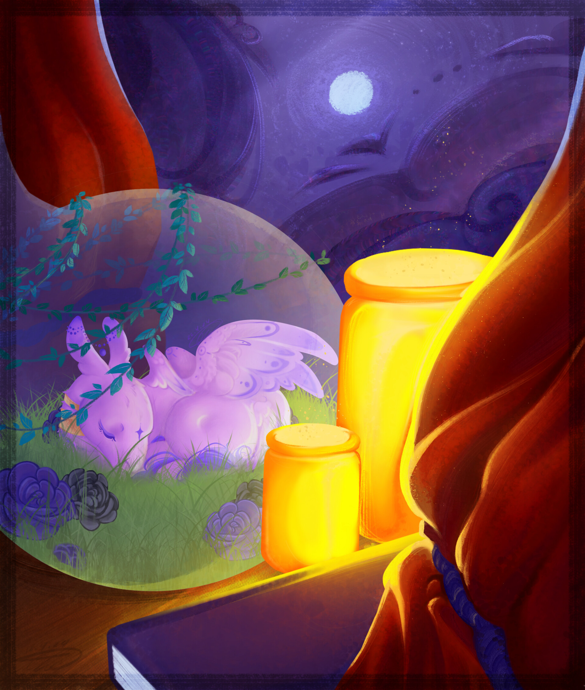 ArtStation - Ych Napping in a vial